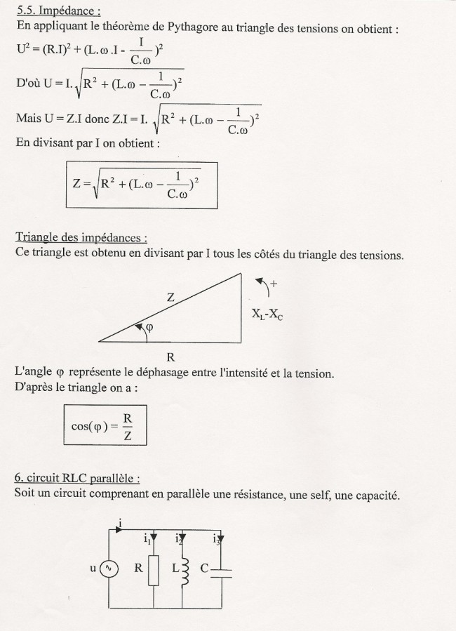 Le circuit RLC :: explications sur la méthode électrique, pneumatique ...