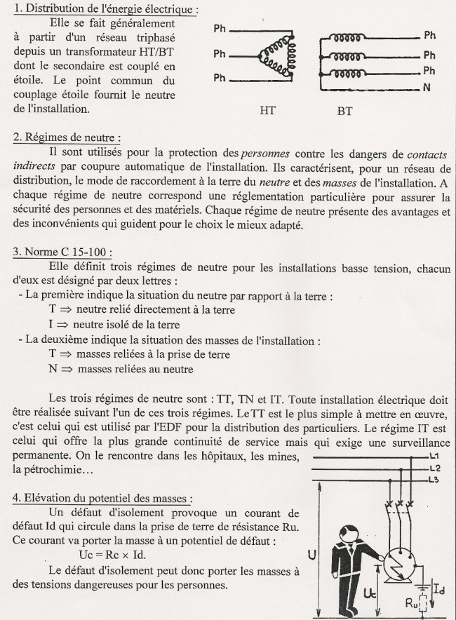 Les Régimes de Neutre :: explications sur la méthode électrique ...